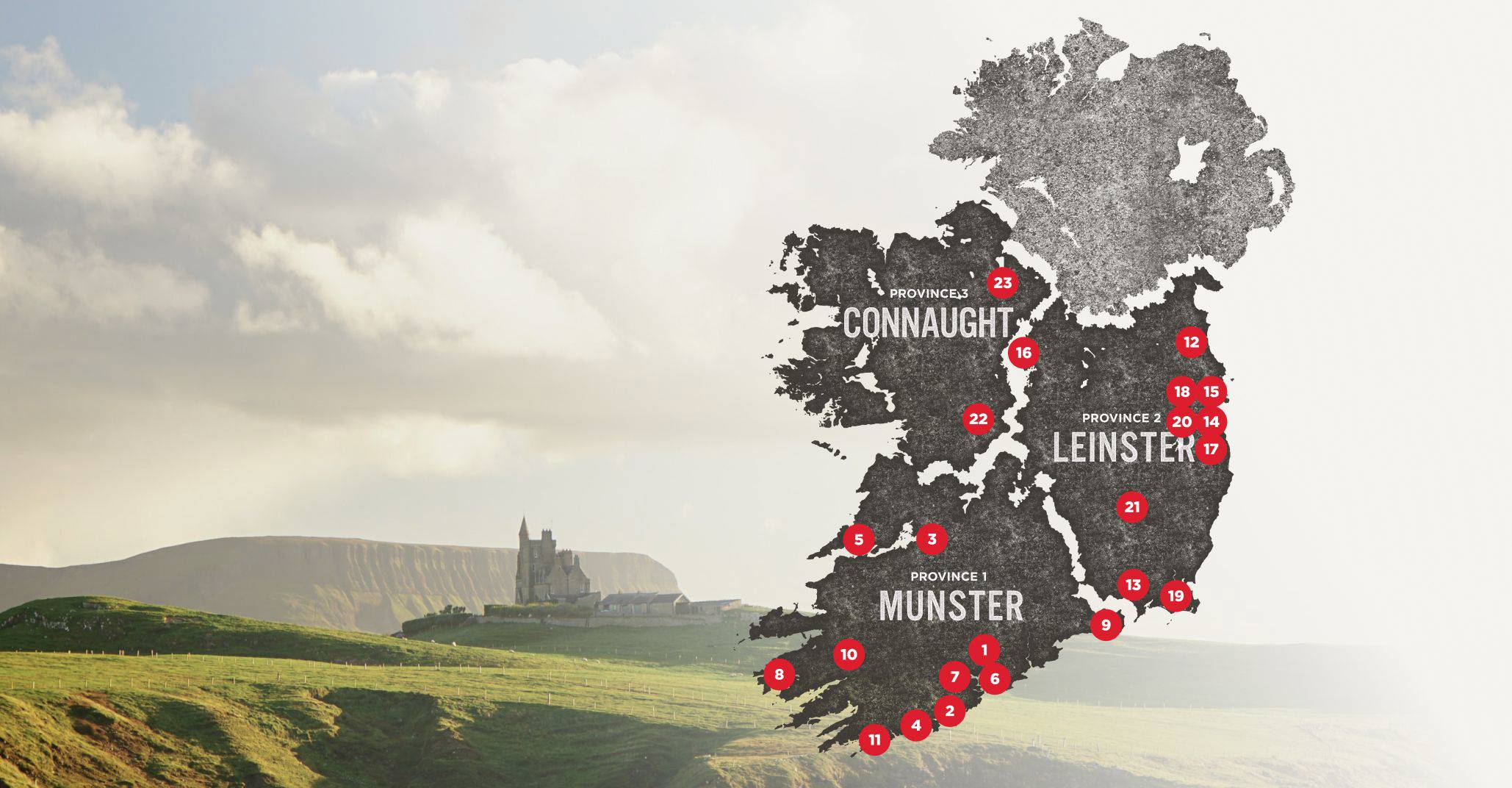 Explore Ireland’s Provinces & Spirit Distilleries | OHLQ